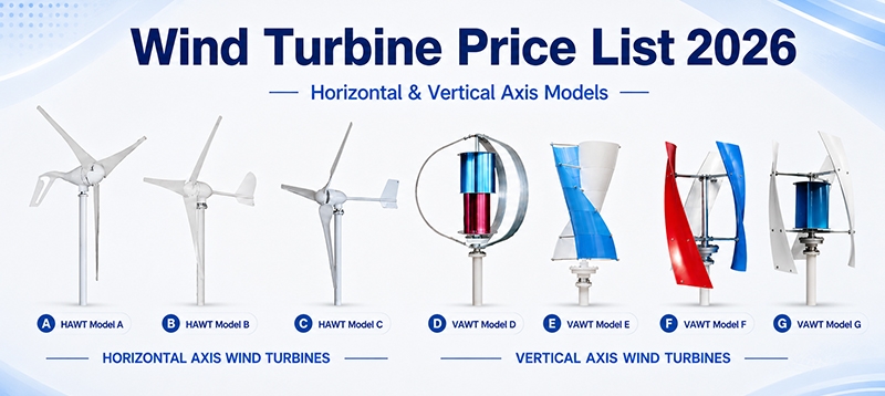 2026 Wind Turbine Price List | Power Home